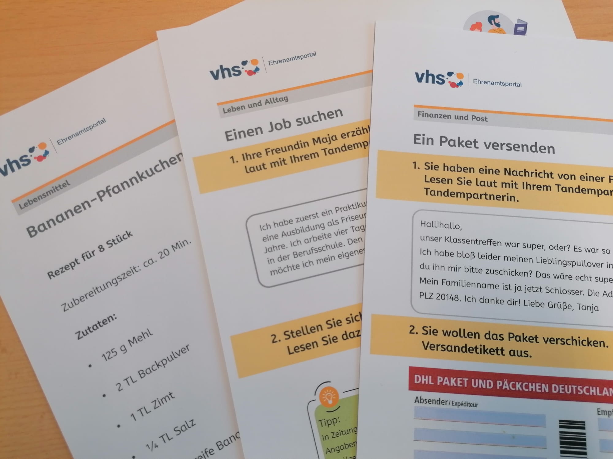 Lernende unterstützen – mit Übungsblättern für Ihr Ehrenamt